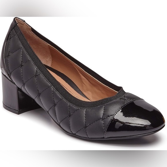 Vionic | Shoes | Vionic Ruby Pump Black Nappa Leatherpatent | Poshmark